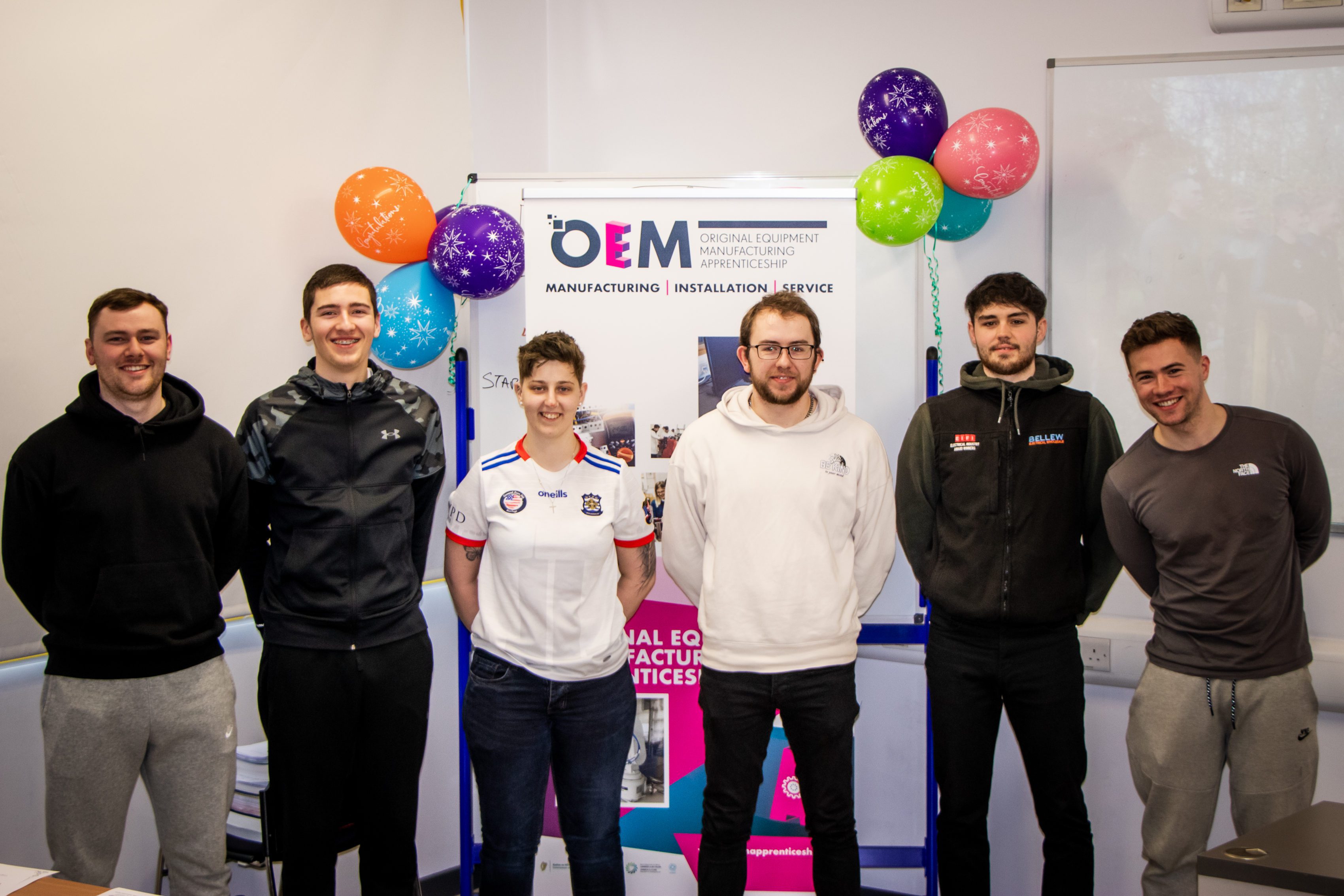 OEM Engineering Apprentices celebrate their last day at Monaghan ...
